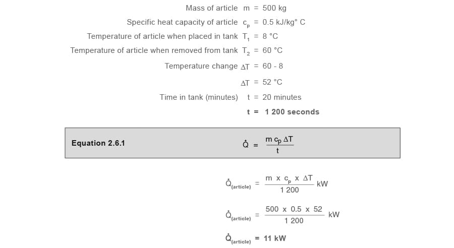 Energy Consumption of Tanks and Vats